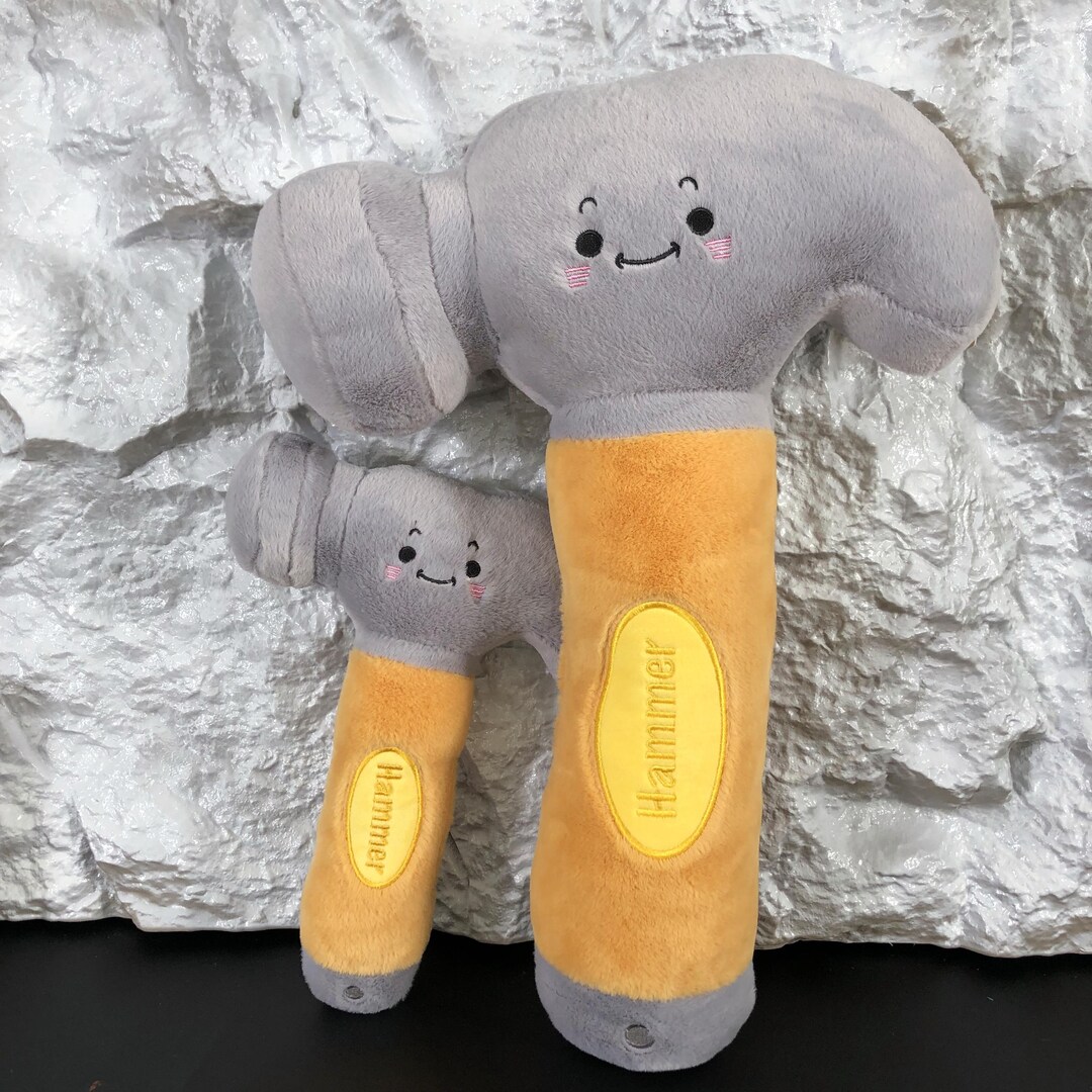 Funny Plush Hammer and Spanner Toy Oversized Soft Tool Pillow for ...