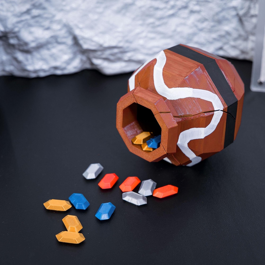 Zelda Magnetic Fragile Rupee Jar Puzzle 3D Printed Collectible Puzzle ...
