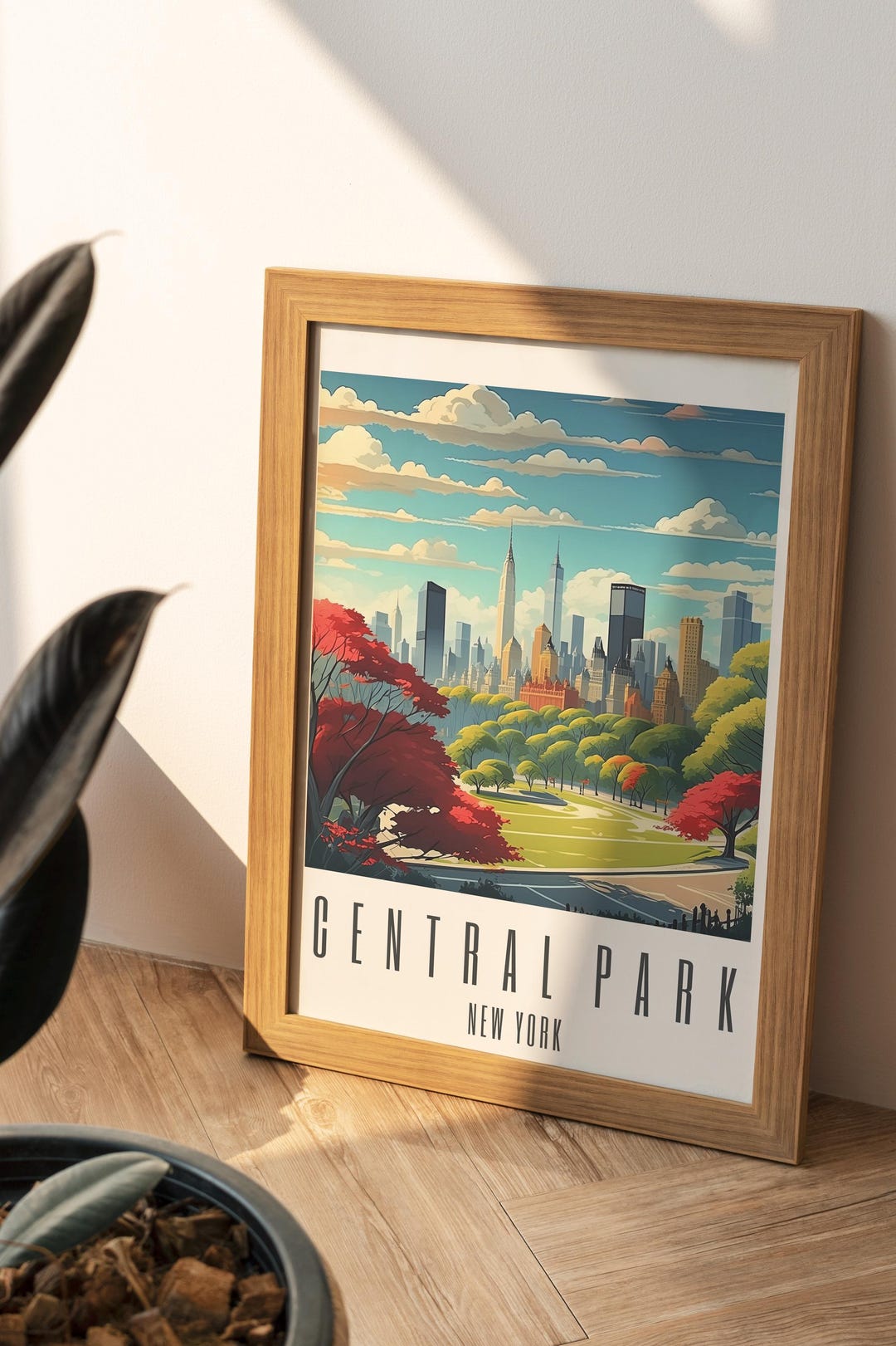 Central Park Poster, New York, Central Park, USA Poster, Travel Poster ...