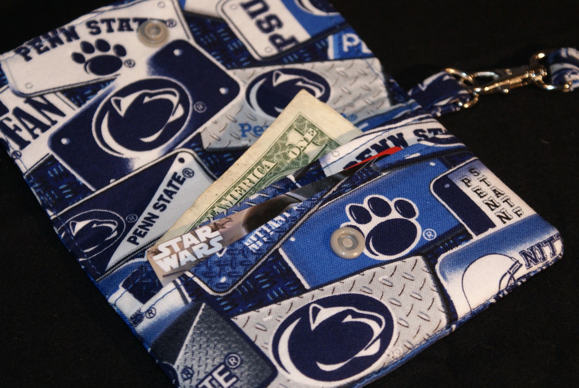 Women's Small Simple Wristlet/wallet Penn State Inspired - Etsy