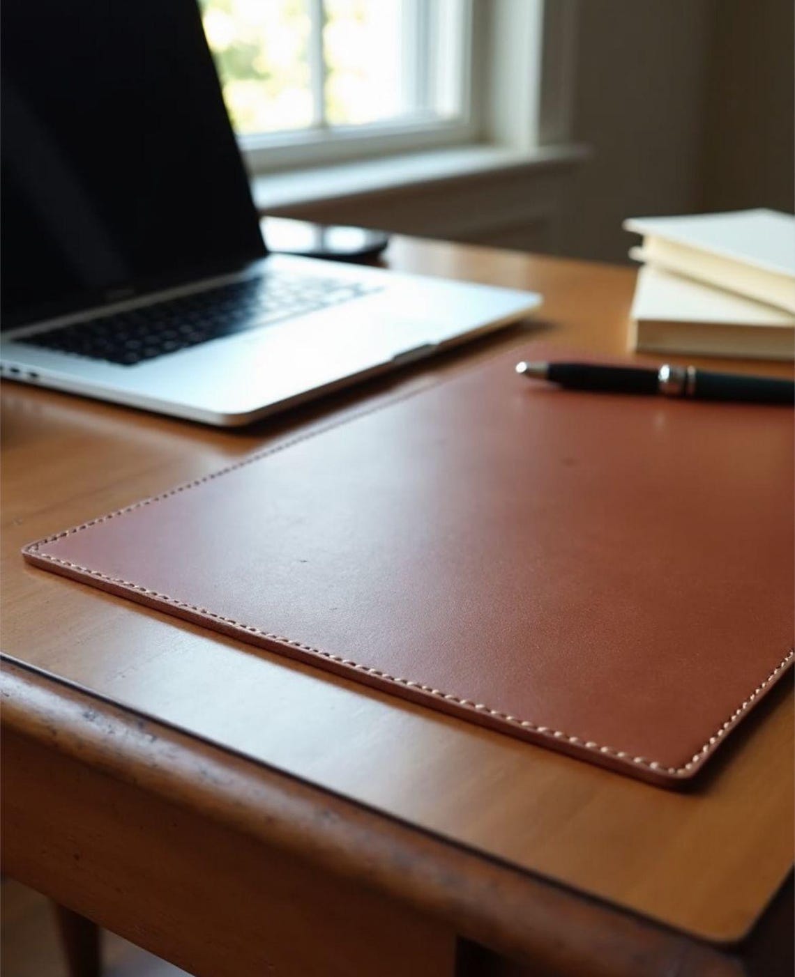 NATHAN MILES Leather Desk Mat - Premium Leather Mouse Mat - Leather ...