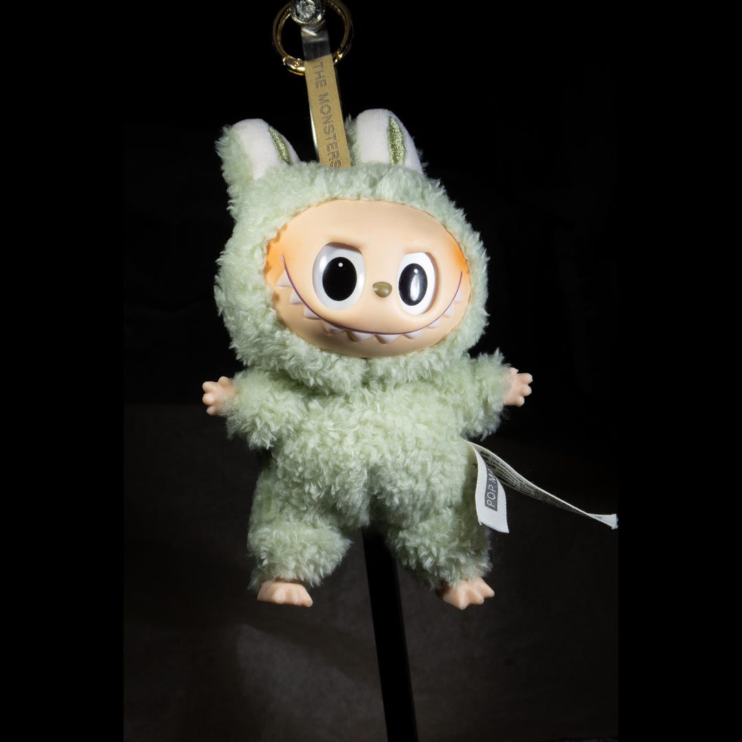 Standing Labubu Keychain, Popmart Labubu Green Grape Keychain, Labubu ...