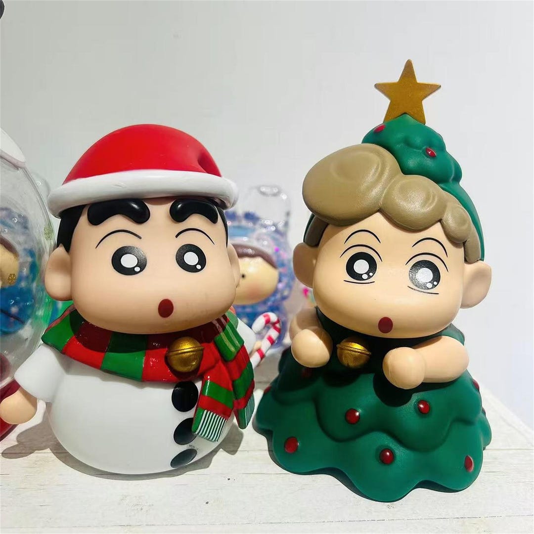 Super Cute Crayon Shin-chan for Christmas, Christmas Tree Xiaokui Doll ...