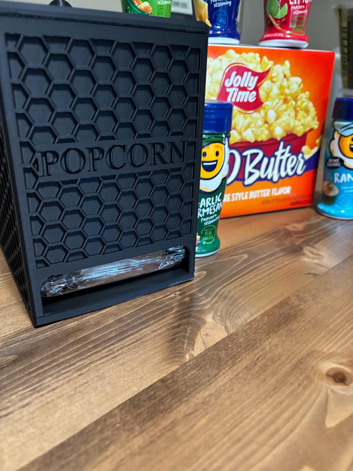 Microwave Popcorn Bag Holder | Dispenser |snack Organizer | Home ...