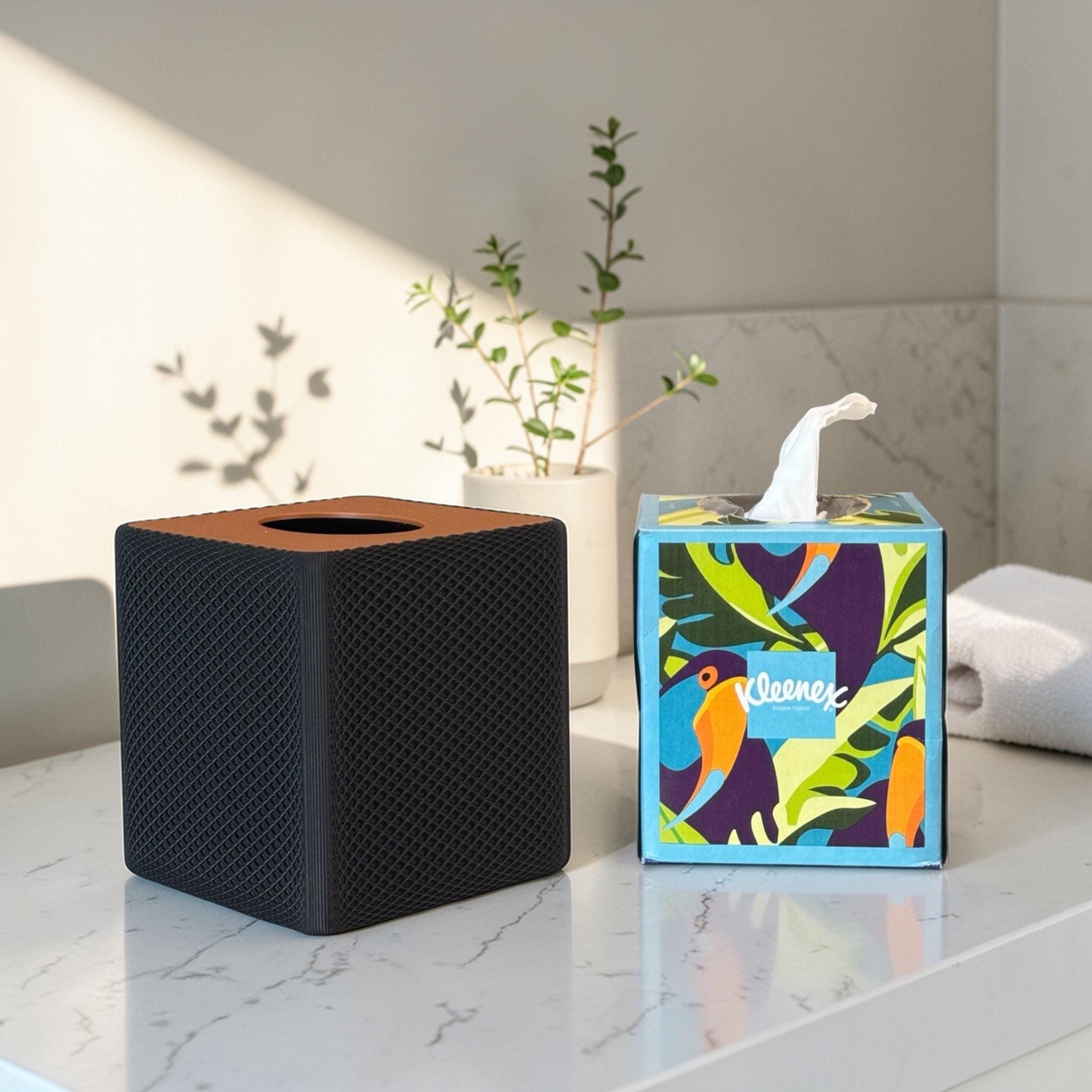 Tissue Box Cover Square, Modern Tissue Box Holder for Bathroom ...