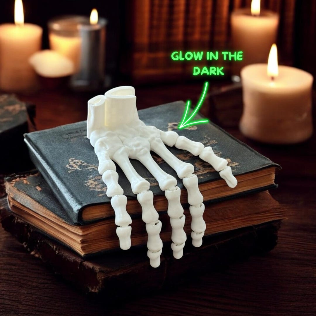 Skeleton Hand Halloween Decor – Creepy Bone Hand Prop for Haunted House ...