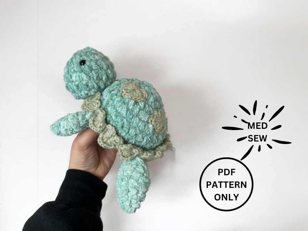 Crochet PATTERN Turtle, Amigurumi Tutorial PDF, Crochet Turtle Crochet ...