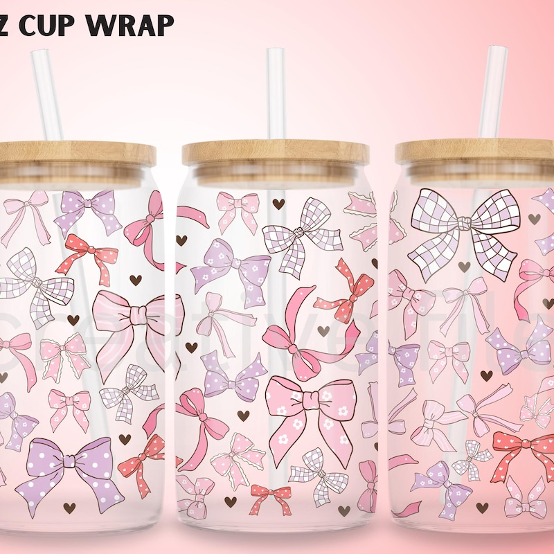 Purple Bow Uv Dtf Wrap - Etsy