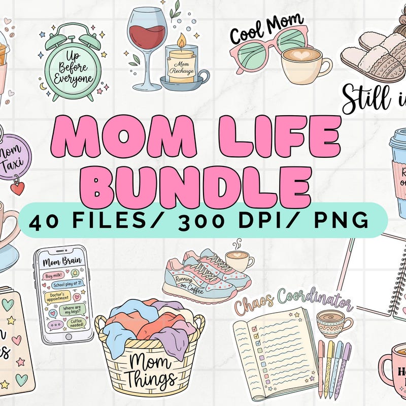 Mom Pack Stickers - Etsy UK