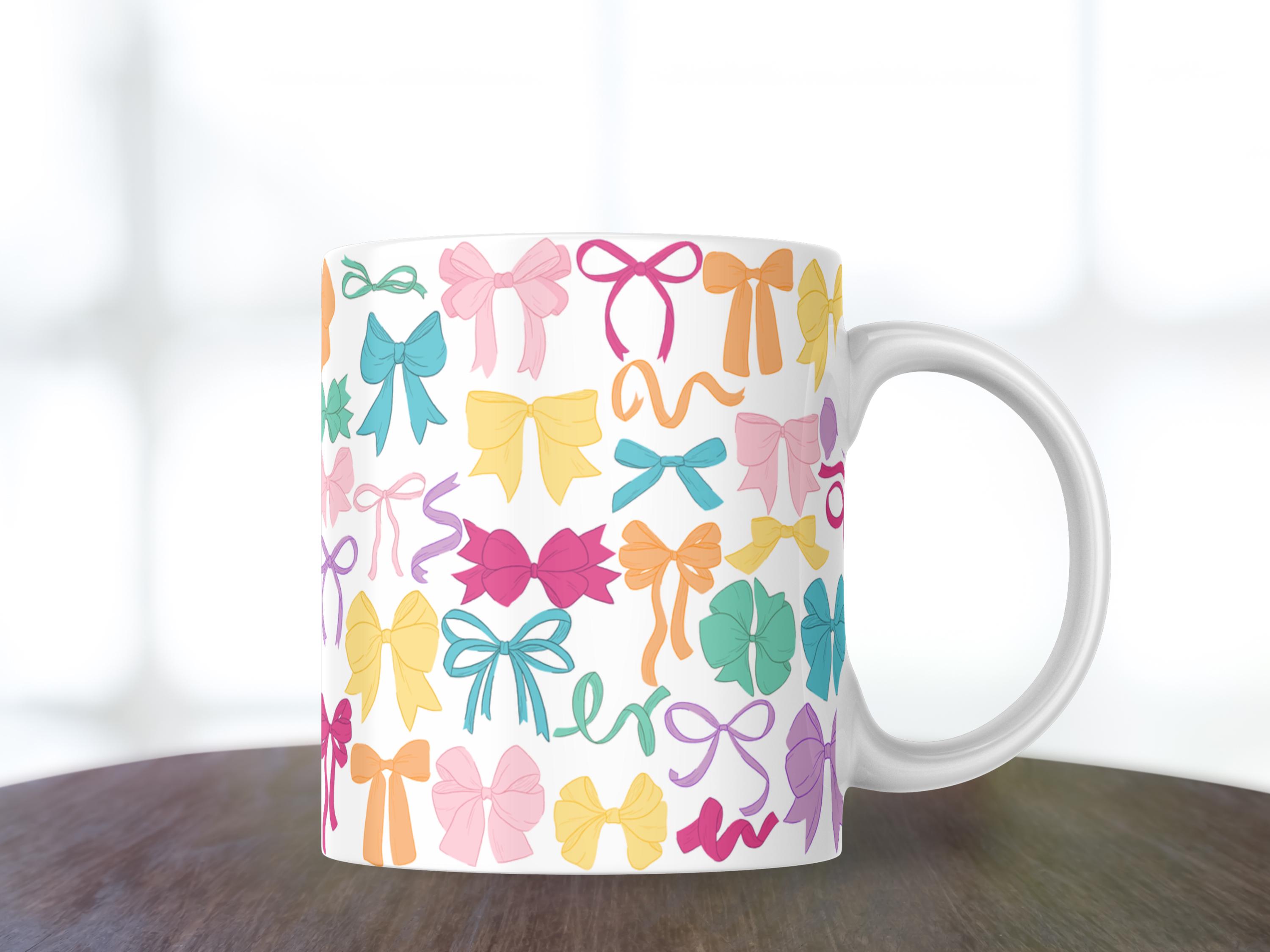 31 Coquette Mug Wraps PNG Bundle, 11oz & 15oz Bow Sublimation Wrap ...