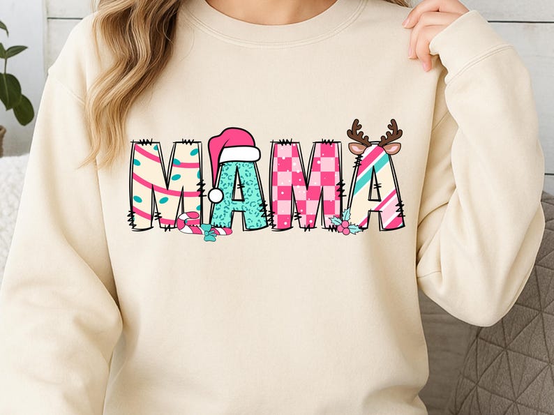 Xmas Alphabet PNG Bundle, Christmas Letters Numbers Clipart Set, Doodle ...