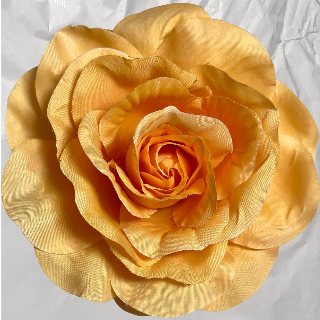 Magnet Hold Flower Pin,flower Brooch, Yellow Gold Rose Fabric Flower ...