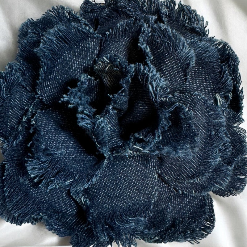 Denim Flower - Etsy
