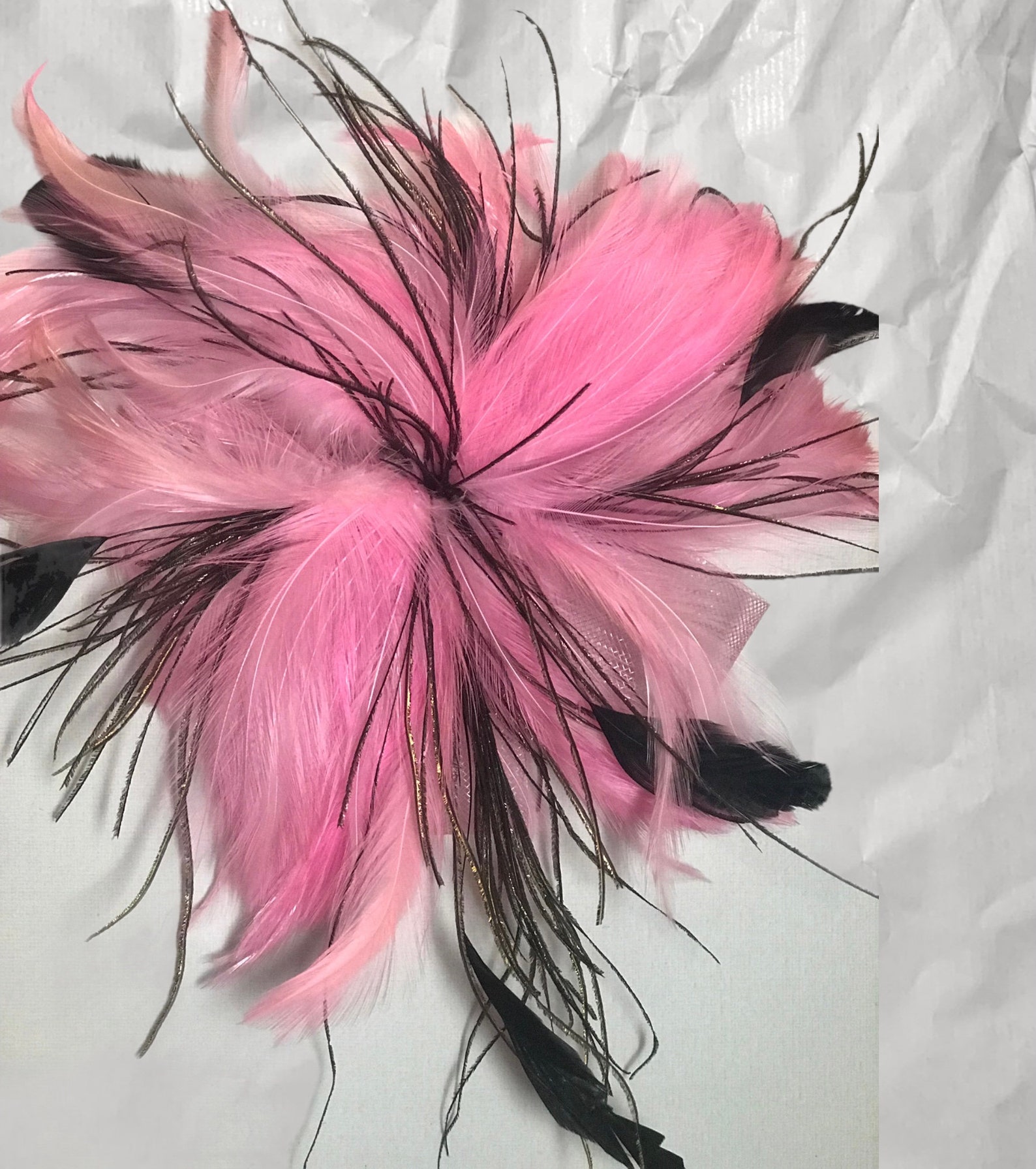 Magnetic Flower Pin Feather Pin Flower Broochlarge Pink | Etsy