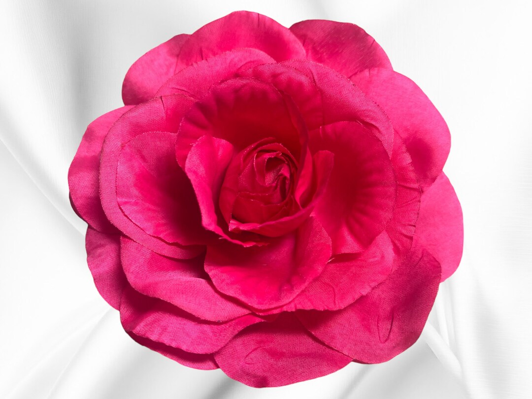 Magnetic Hold Flower Pin Flower Brooch Fuchsia Medium Rose Pinless ...