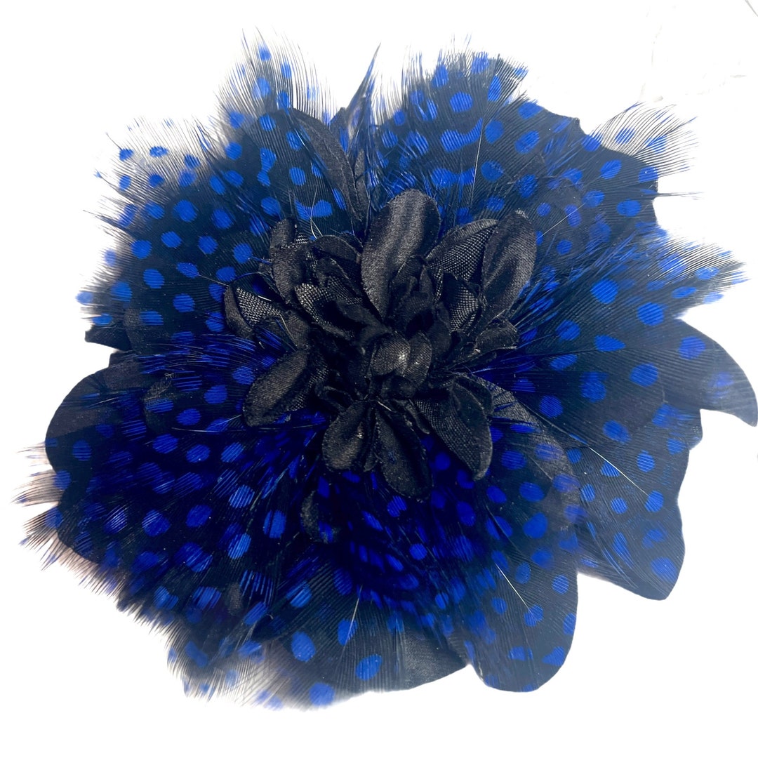 Magnetic Hold Feather Flower Pin Feather Flower Brooch Black Dahlia ...