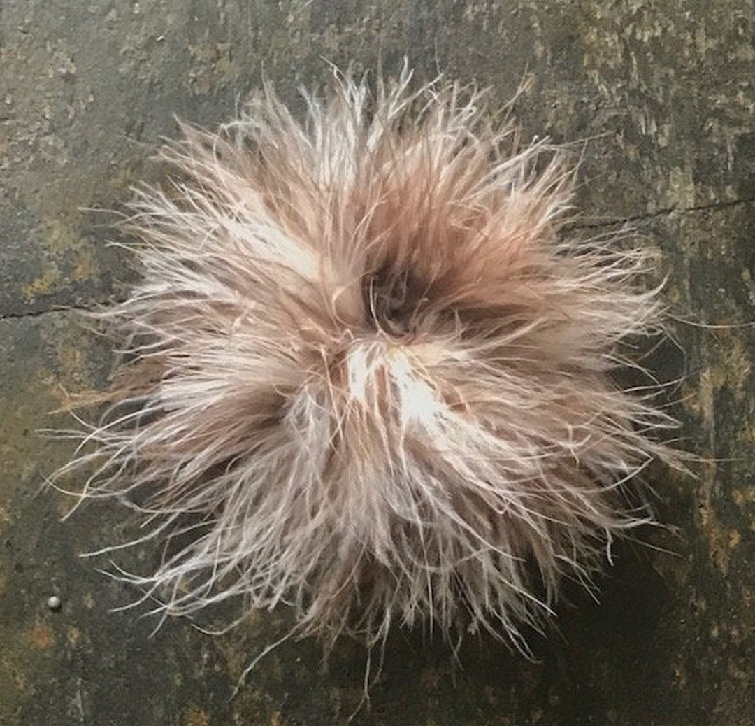 Flower Pin Magnetic Hold Small Brown and Tan Boa Fabric Flower Pin ...