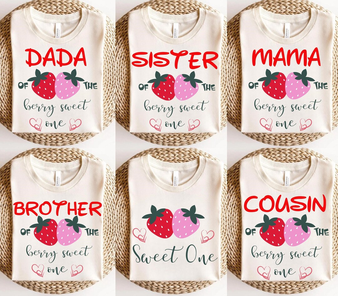 Berry First Family Birthday Shirt, Sweet One Family Shirts, Mommy and ...