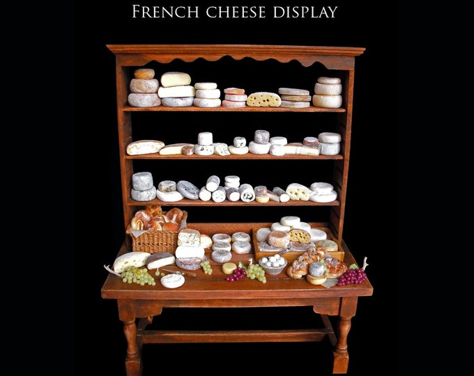 SALE- French Luxury Cheese Display - Artisan Fully Handmade Miniature ...