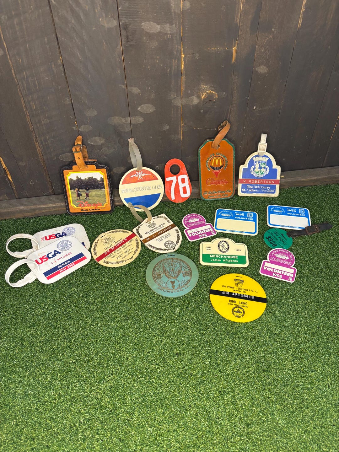 Vintage Golf Bag Tag Collection – PGA Events & More | Golf Room Decor ...