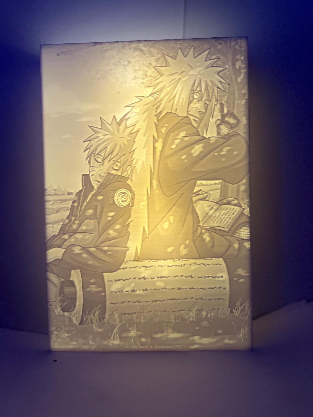 3D Lightbox Naruto and Jiraiya Anime Decorative Lamp - Etsy