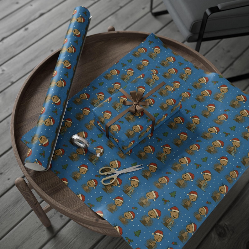 Pig Pen Peanuts Gang Christmas Wrapping Paper, Holiday Gift Wrap - Etsy