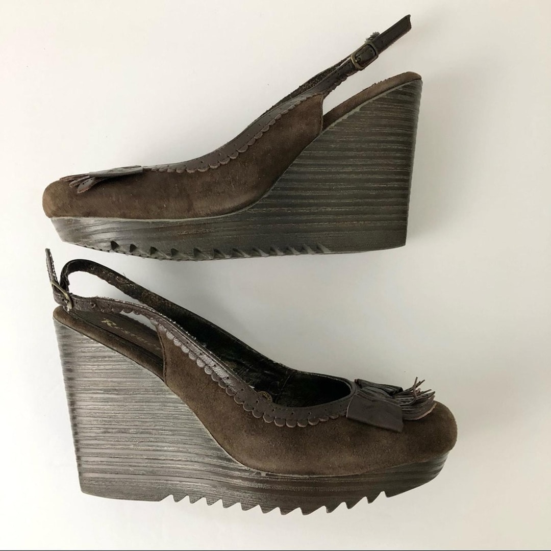 Y2K Restricted Chunky Wedge Sandals - Etsy