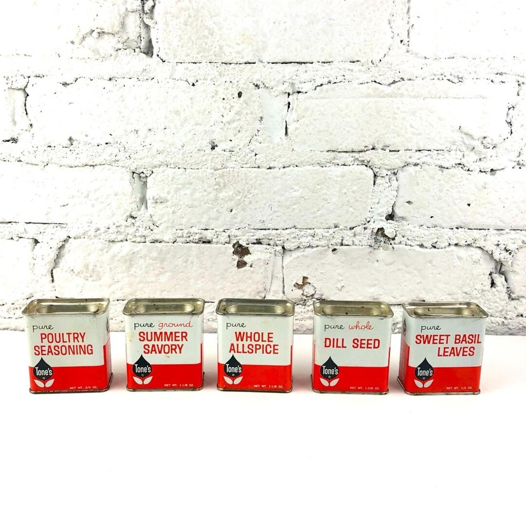Vintage Tone’s Seasoning Tins - Etsy