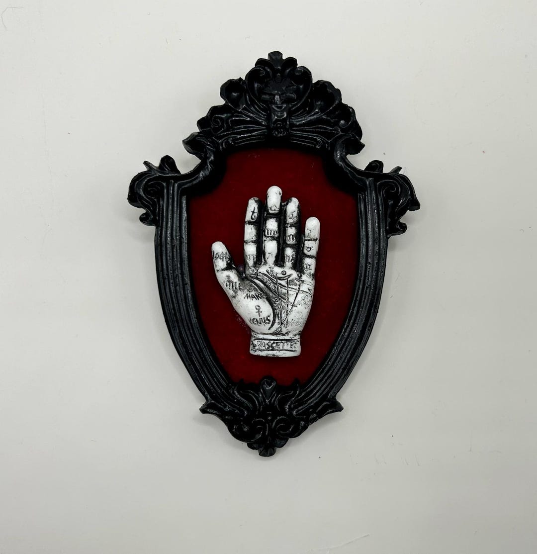 Palmistry Hand Gothic Witchy Framed Wall Art - Etsy