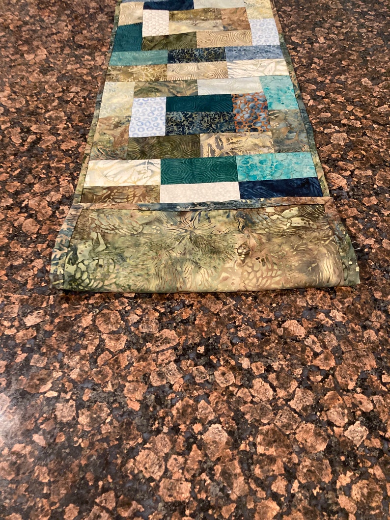 Quilted Table Runner Batiks - Etsy