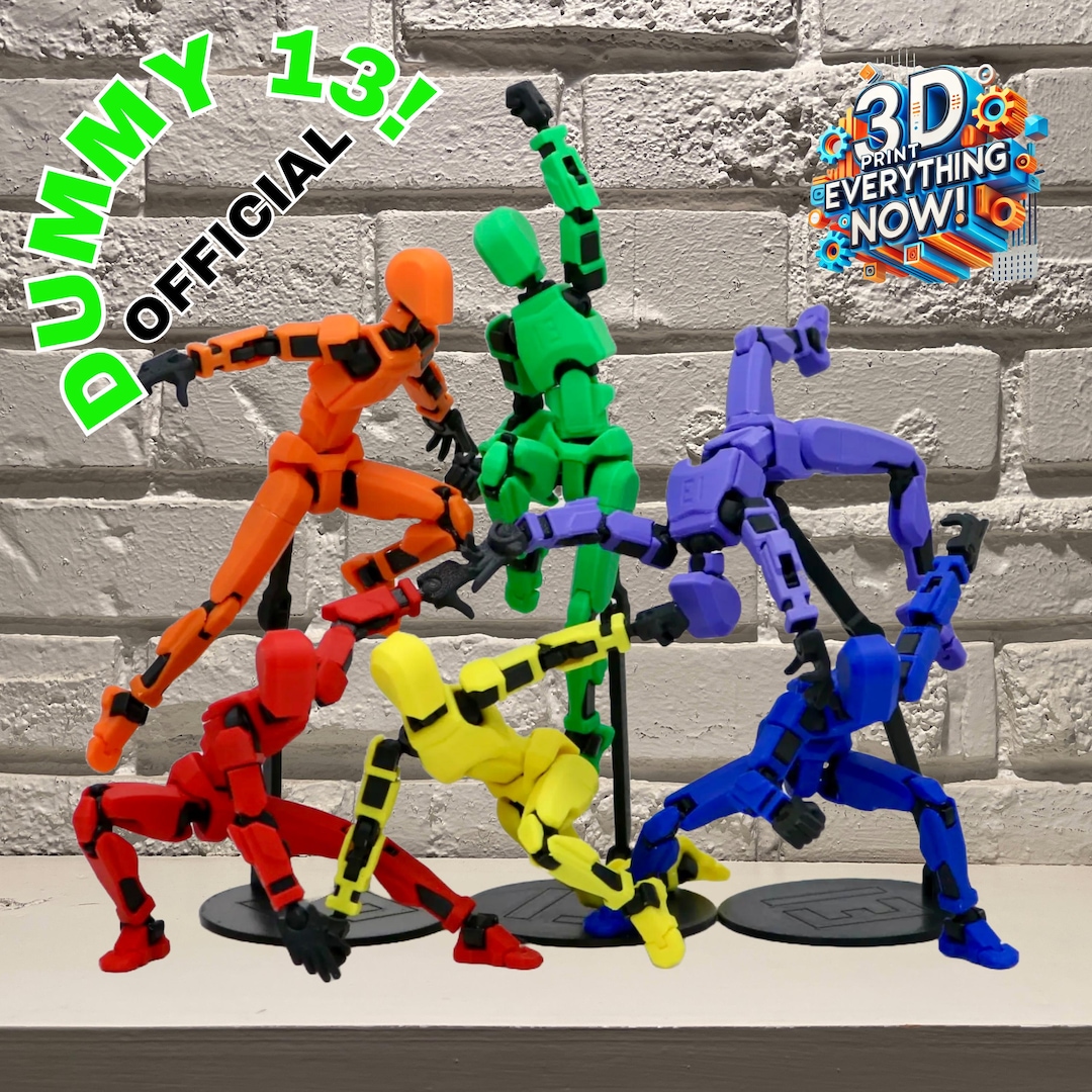 Dummy 13 OFFICIAL - Articulated 3D Printed Action Figure | Collectible ...