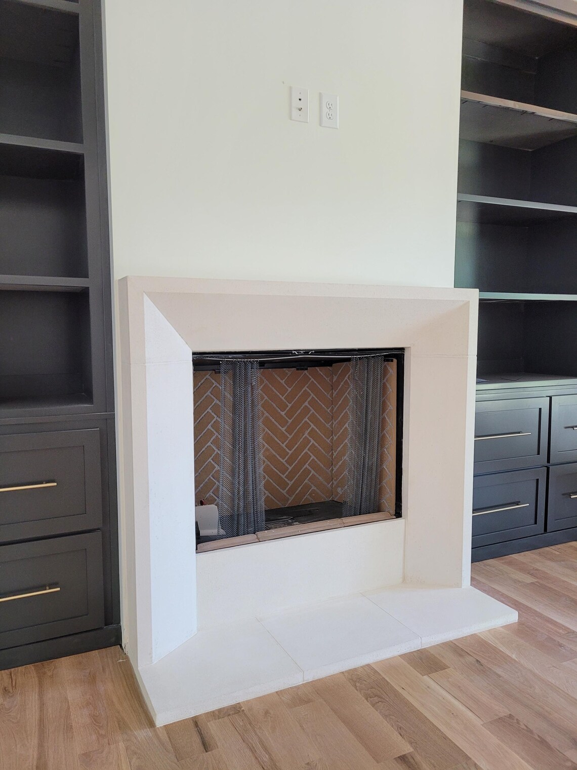 Modern Cast Stone Mantel Surrounds - Etsy