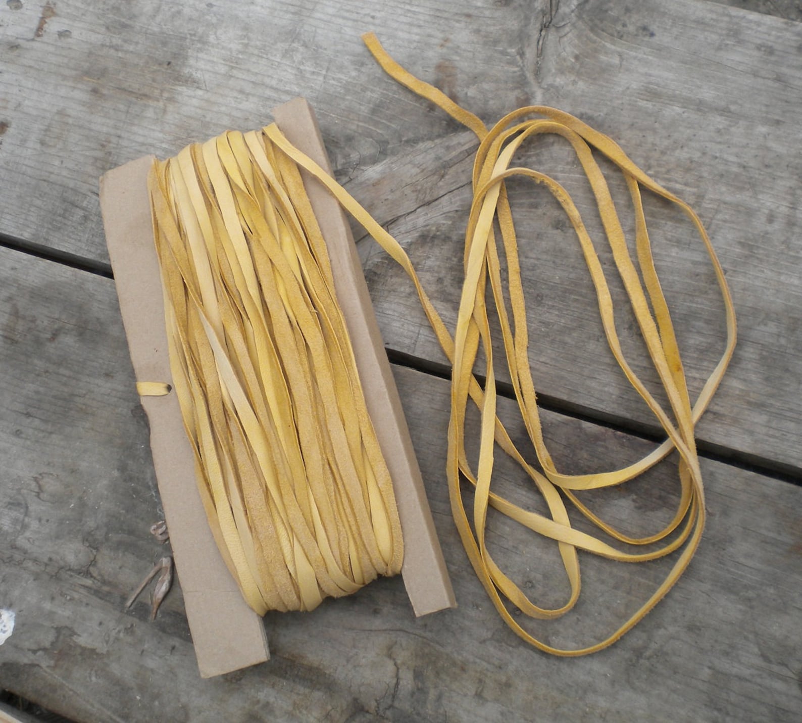 Hand Cut Deer Buckskin Lace - 1/8 Inch Wide - Choice of Leather Color ...
