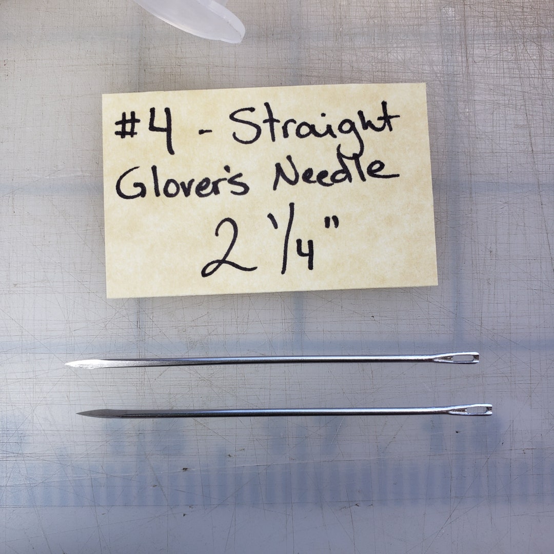 Glovers Needle 2 Pk - #4 X 2 1/4" - Leather and Fur Sewing Needle ...