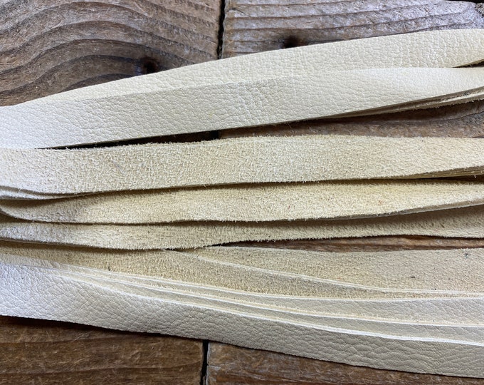34 Piece Variety Pack of Straight Cut Deer Buckskin Laces 1/8 Inch 3mm ...