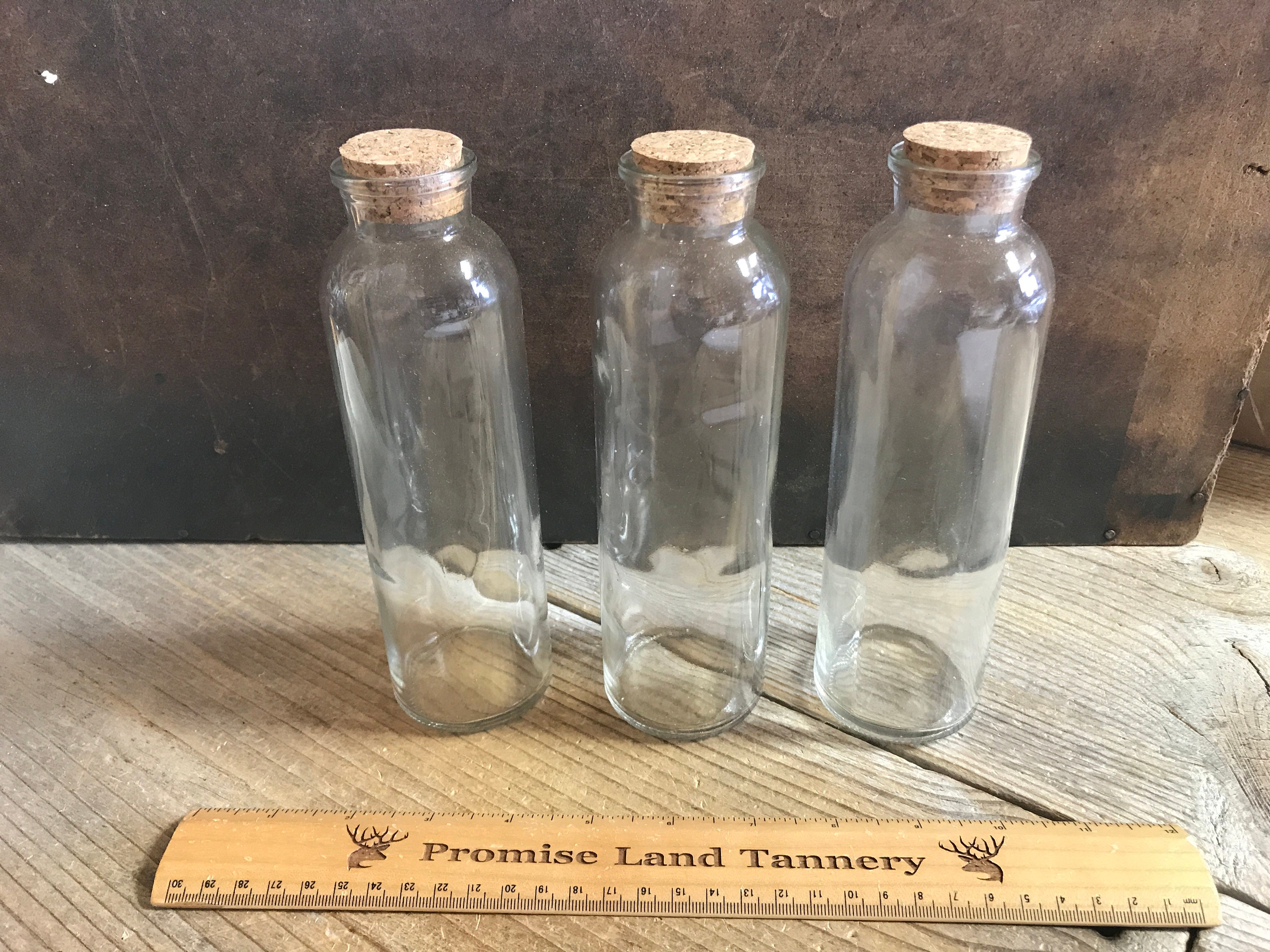 Corked Glass Vial Empty 350ml 7 1/2 x 2 1/4 | Etsy