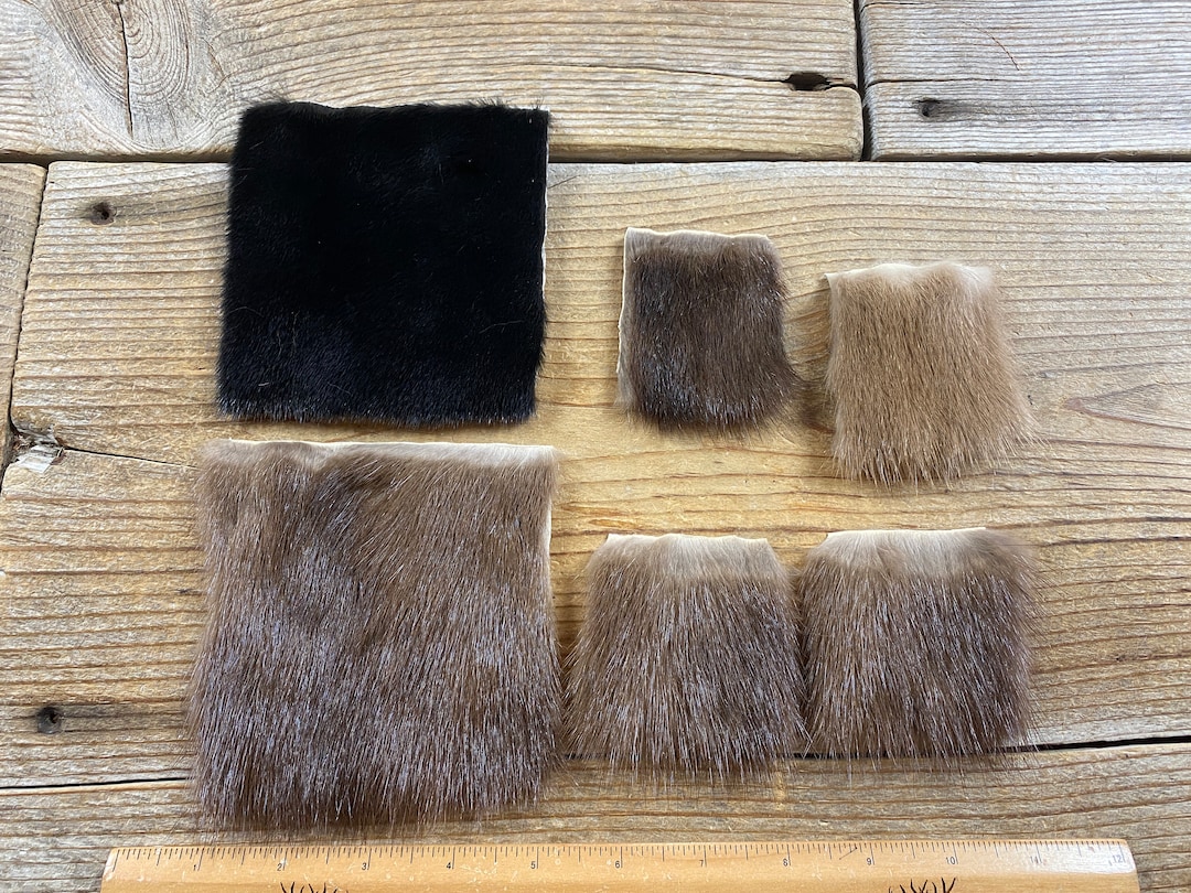 Mink Hair on Hide Piece - Choice of Size and Color - Stock No. FUR-58 ... Mink Hair on Hide Piece - Choice of Size and Color - Stock No. FUR-58 ...