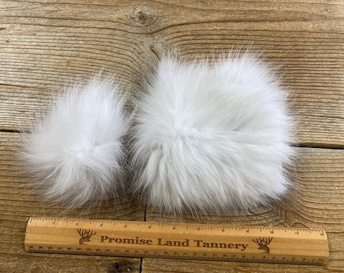Arctic Fox Hair on Hide Piece - Choice of Size - Stock No. FUR-78 - Etsy