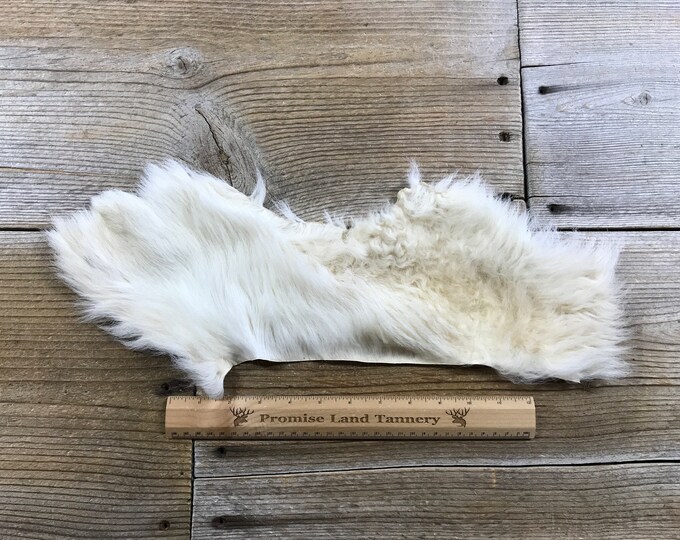 White Calf Hide Fur Piece - 6 X 18 Inch Piece - Lot No. 210218-AAA - Etsy