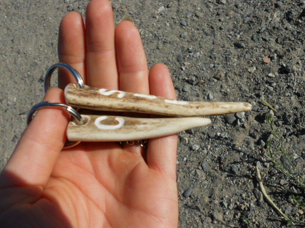 Custom Engraved Deer Antler Point Key Chain 1 Piece - Etsy