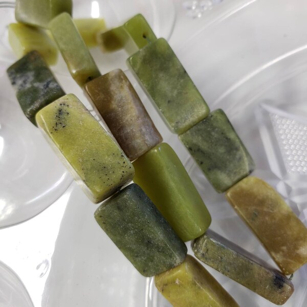 Flat Gemstone Beads - Etsy