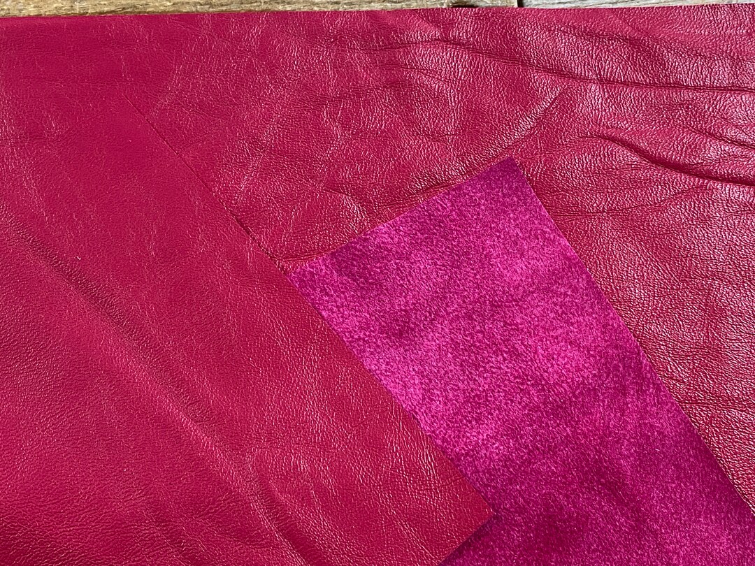 Hot Pink Lambskin Buckskin - Your Choice of Size - Ultra Soft Thin ...