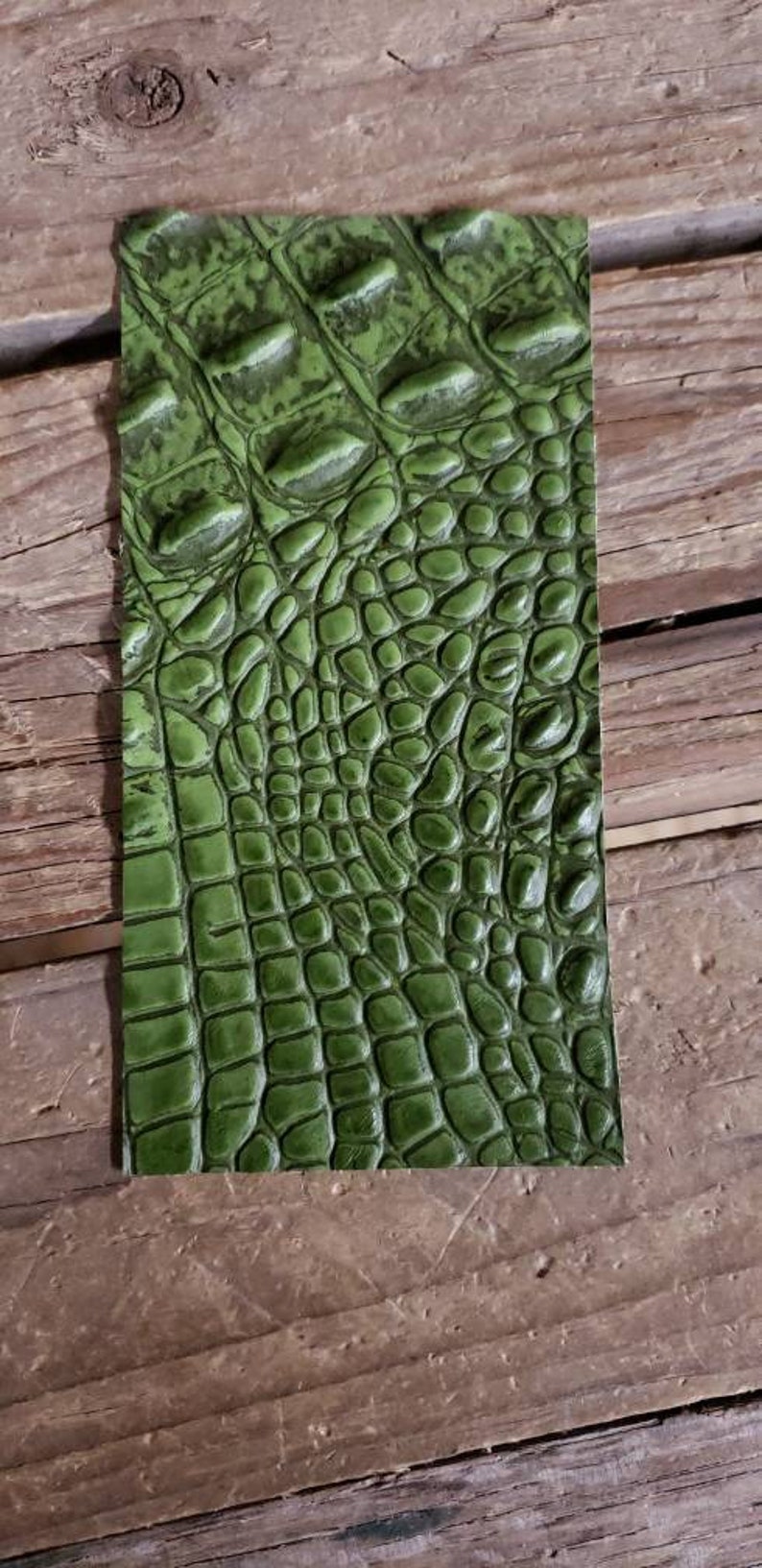 Alligator Leather Embossed Cowhide Dragon Scale or Gator | Etsy