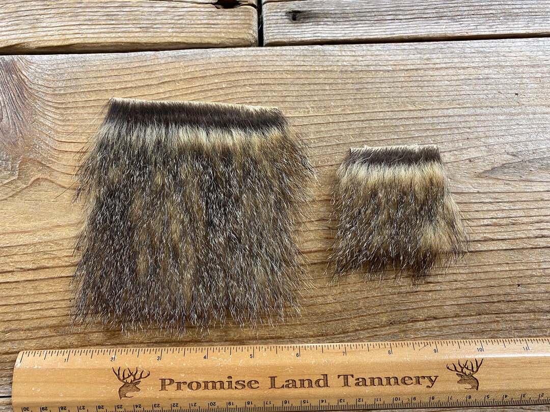 Groundhog Hair on Hide Piece Choice of Size Stock No. FUR-62 - Etsy