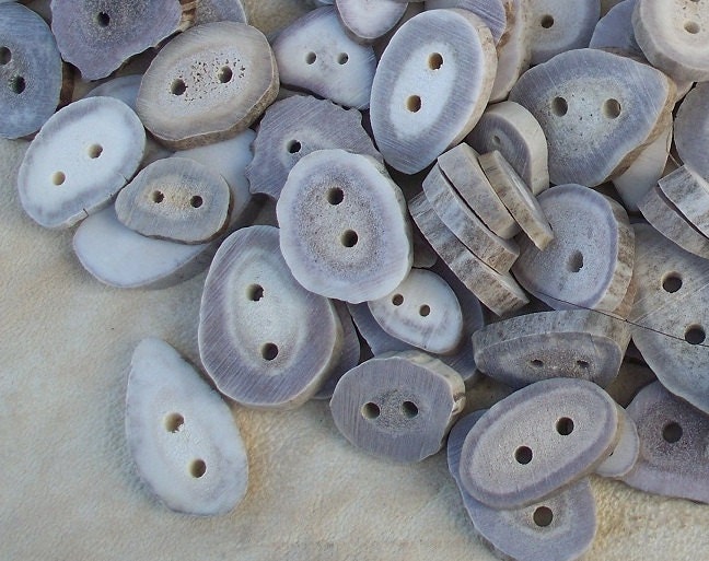 Large Deer Antler Buttons Lot of 25 Pieces Stock No. - Etsy