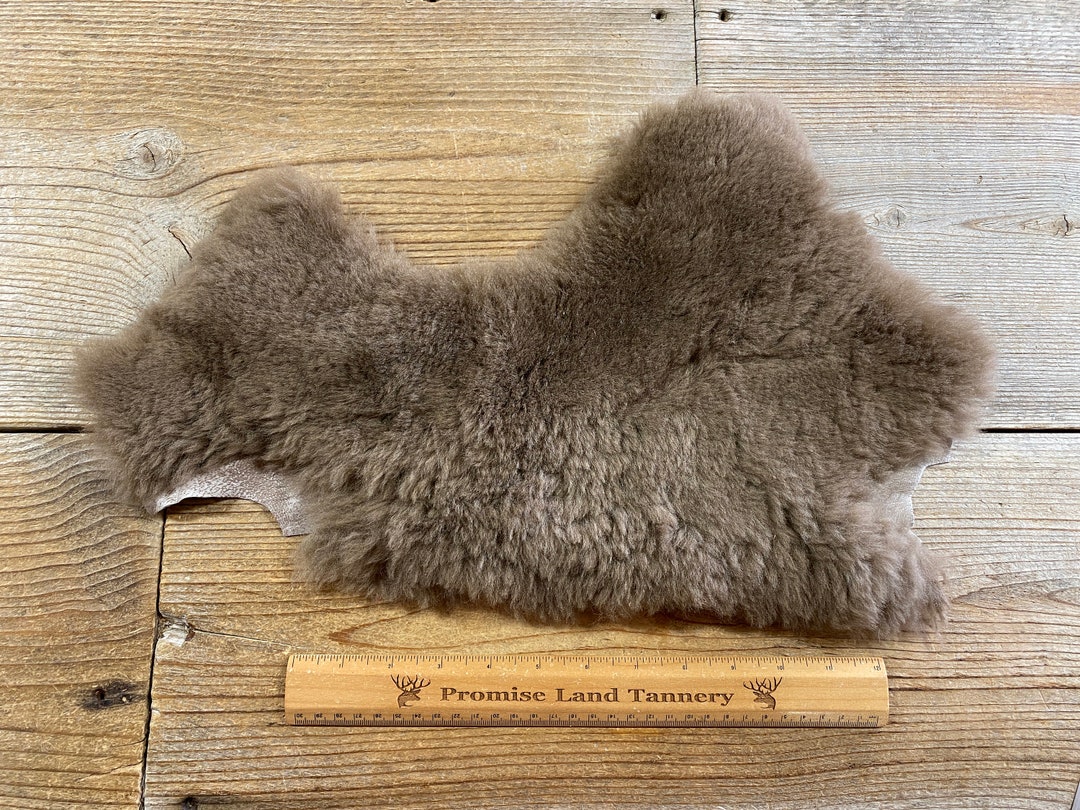 Brown Shearling Sheepskin Piece Wool Sheep Hide Piece Lot No. 211128 ...