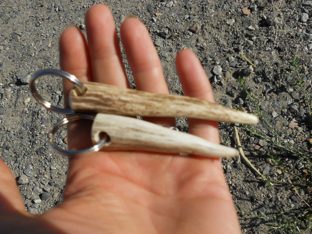 Custom Engraved Deer Antler Point Key Chain 1 Piece - Etsy