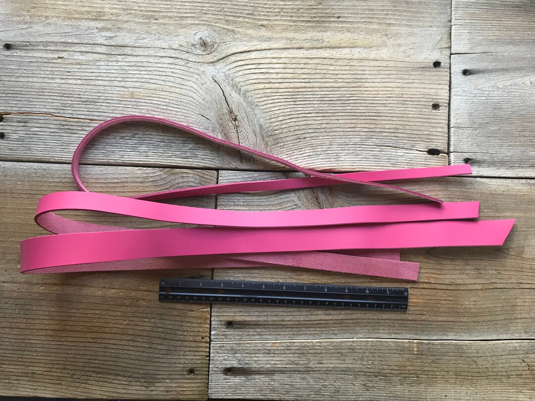 Pink Latigo Lacing - 1/2", 7/8", 1-1/4" - 3 Pieces - Lot No. 200425-SSS ...