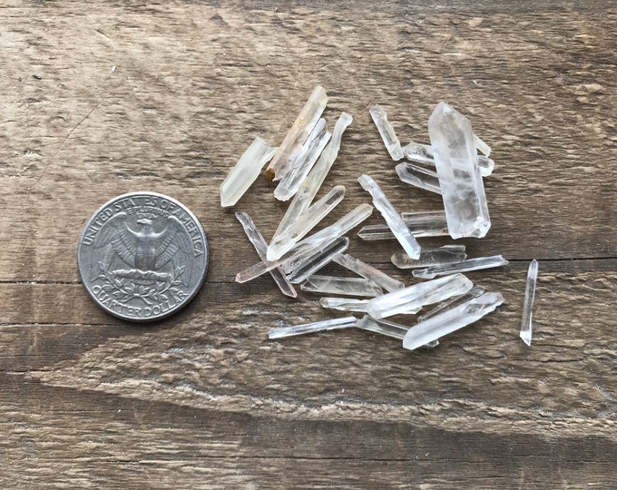 Extra Small Rough Quartz Crystal Points Bag of 25 Pieces - Etsy