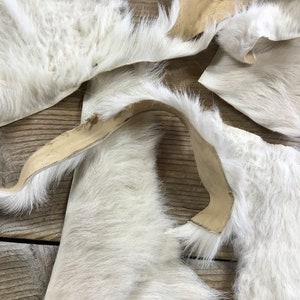 Light Grey Calf Hide Fur Pieces - Four Pieces - Lot No. 210218-TT - Etsy